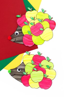Apple Hedgehog Craft - Fireflies and Mud Pies