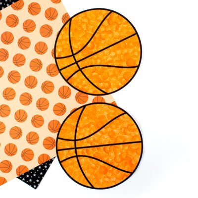 Easy Dot Art Basketball Craft for Kids to Make - Fireflies and Mud Pies