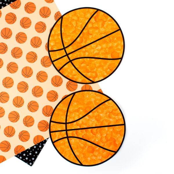 Easy Dot Art Basketball Craft for Kids to Make - Fireflies and Mud Pies