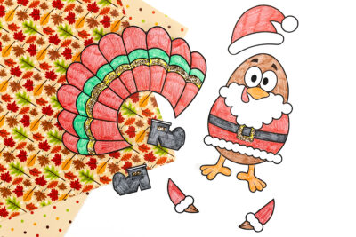 Santa Turkey Disguise (Free Printable) - Fireflies and Mud Pies