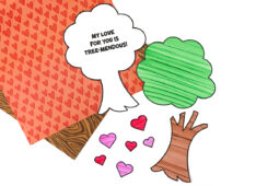 Easy and Fun Heart Tree Craft With Free Template - Fireflies and Mud Pies