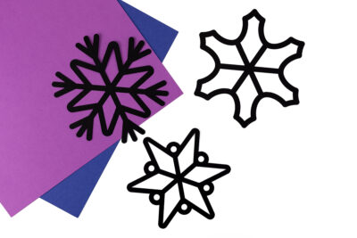 Snowflake Suncatchers (Free Printable) - Fireflies and Mud Pies