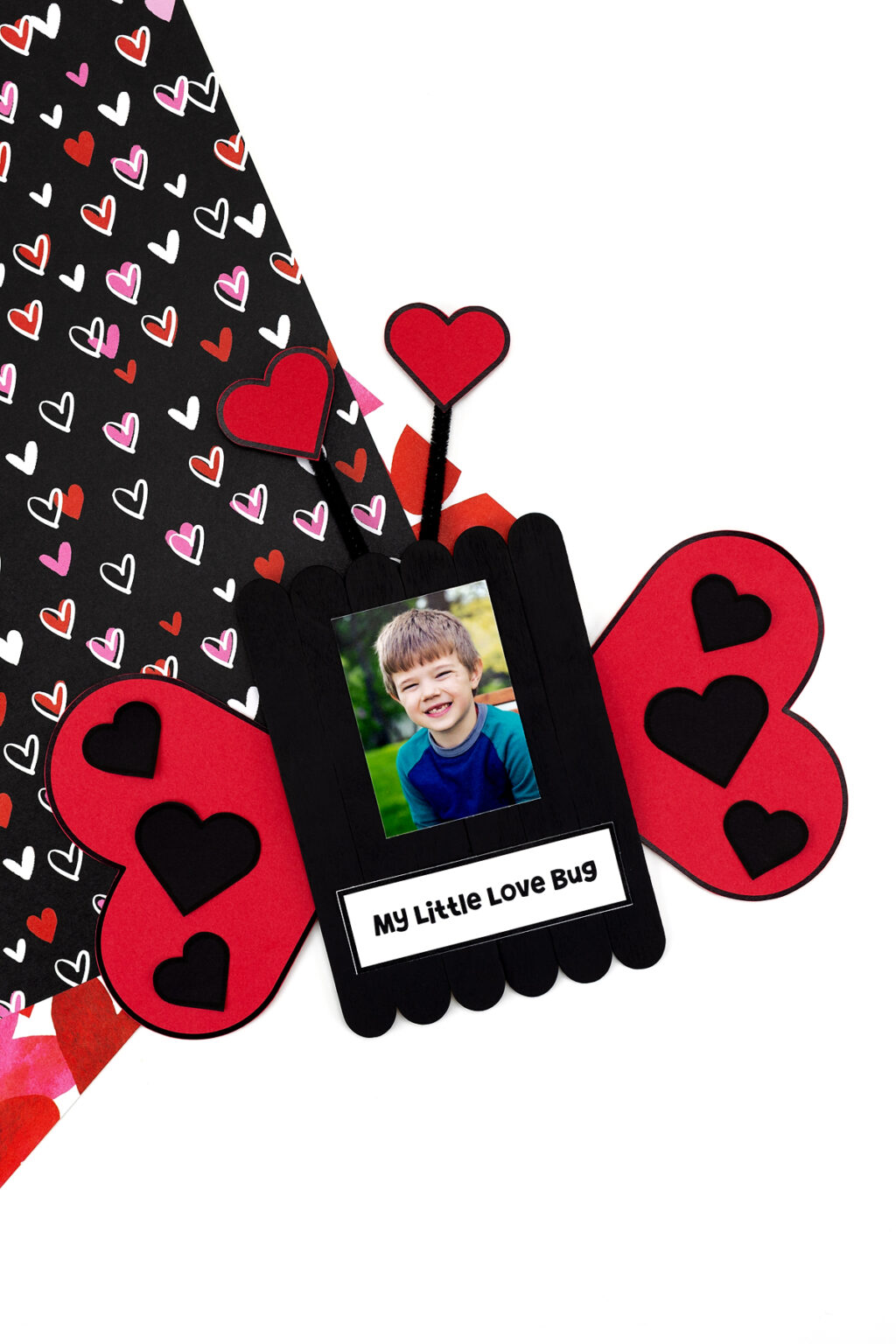 Popsicle Stick Love Bug Craft (Free Template) - Fireflies and Mud Pies