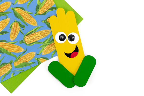 Popsicle Stick Corn Craft - Fireflies and Mud Pies