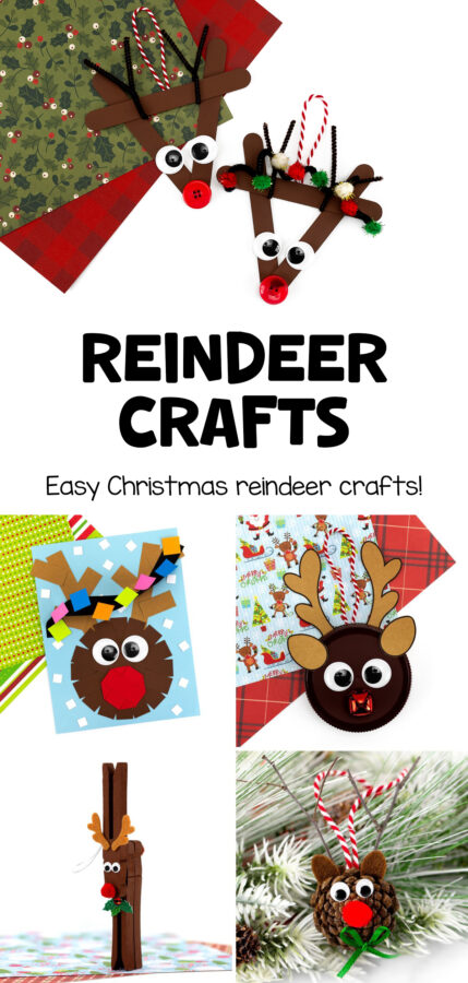 Easy Reindeer Crafts for Kids - Fireflies and Mud Pies