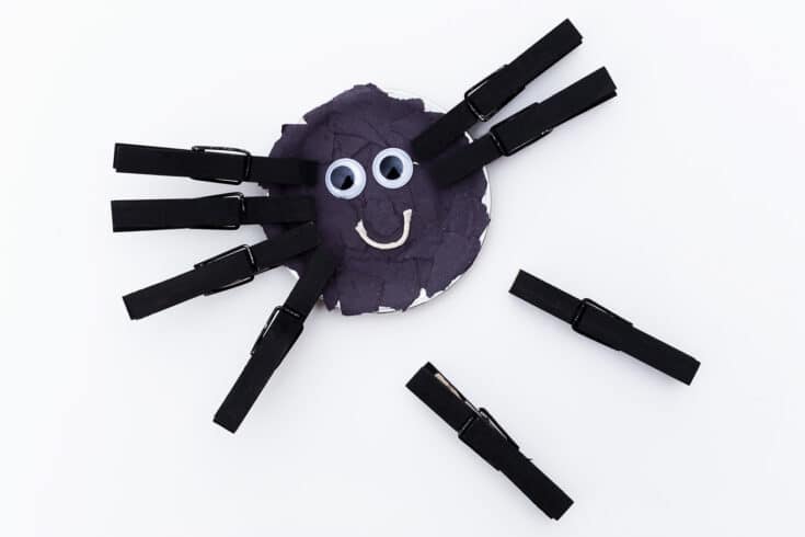 Mason Jar Lid Spider Craft | Fireflies and Mud Pies