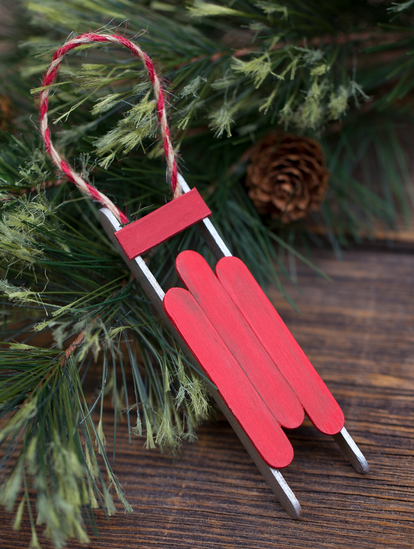 Sled Made With Popsicle Sticks 39 Days Until Christmas! What Was Your